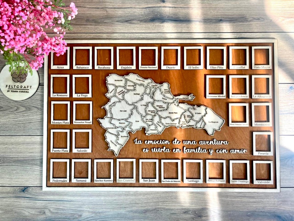 Mapa personalizado de República Dominicana – Felt Craft RD